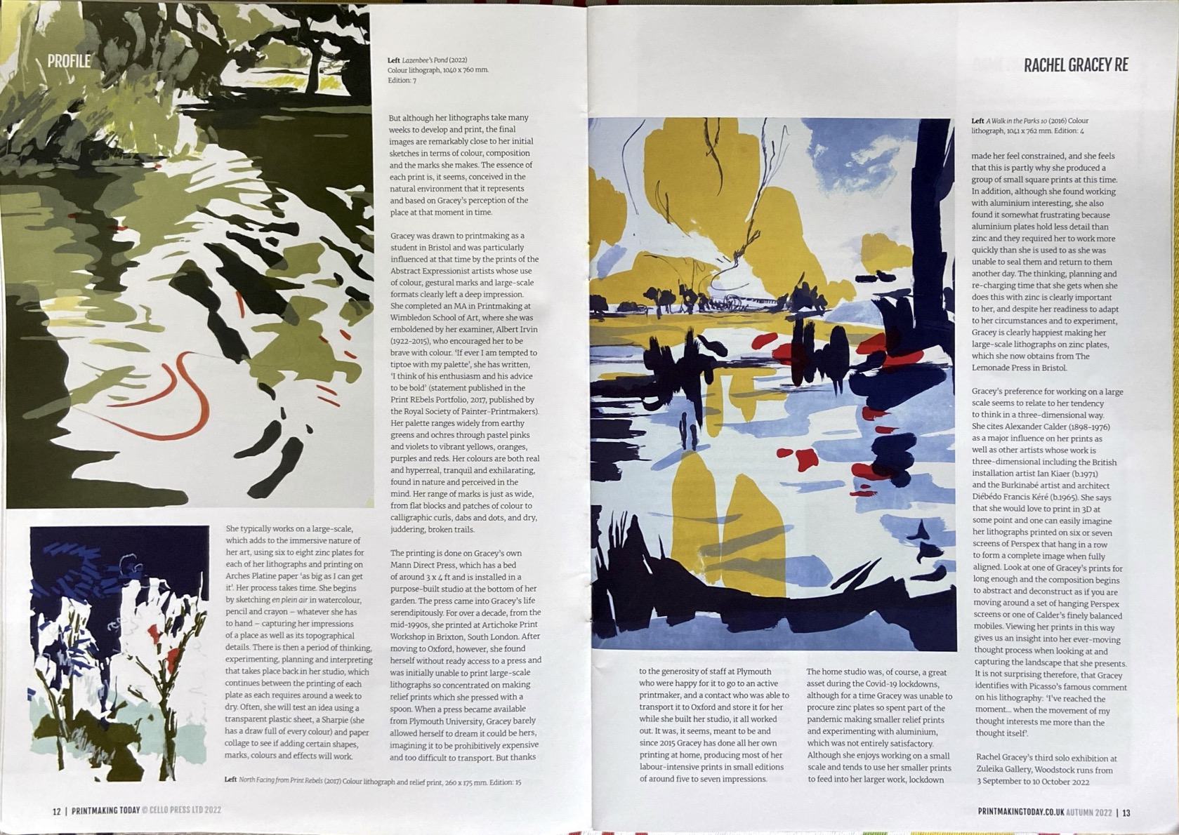 Printmaking Today Issue 33 – Rachel Gracey